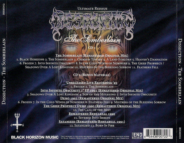 Dissection: The Somberlain CD – Sorry State Records