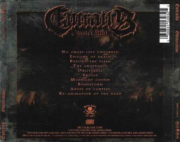 Entrails: Obliteration CD – Sorry State Records