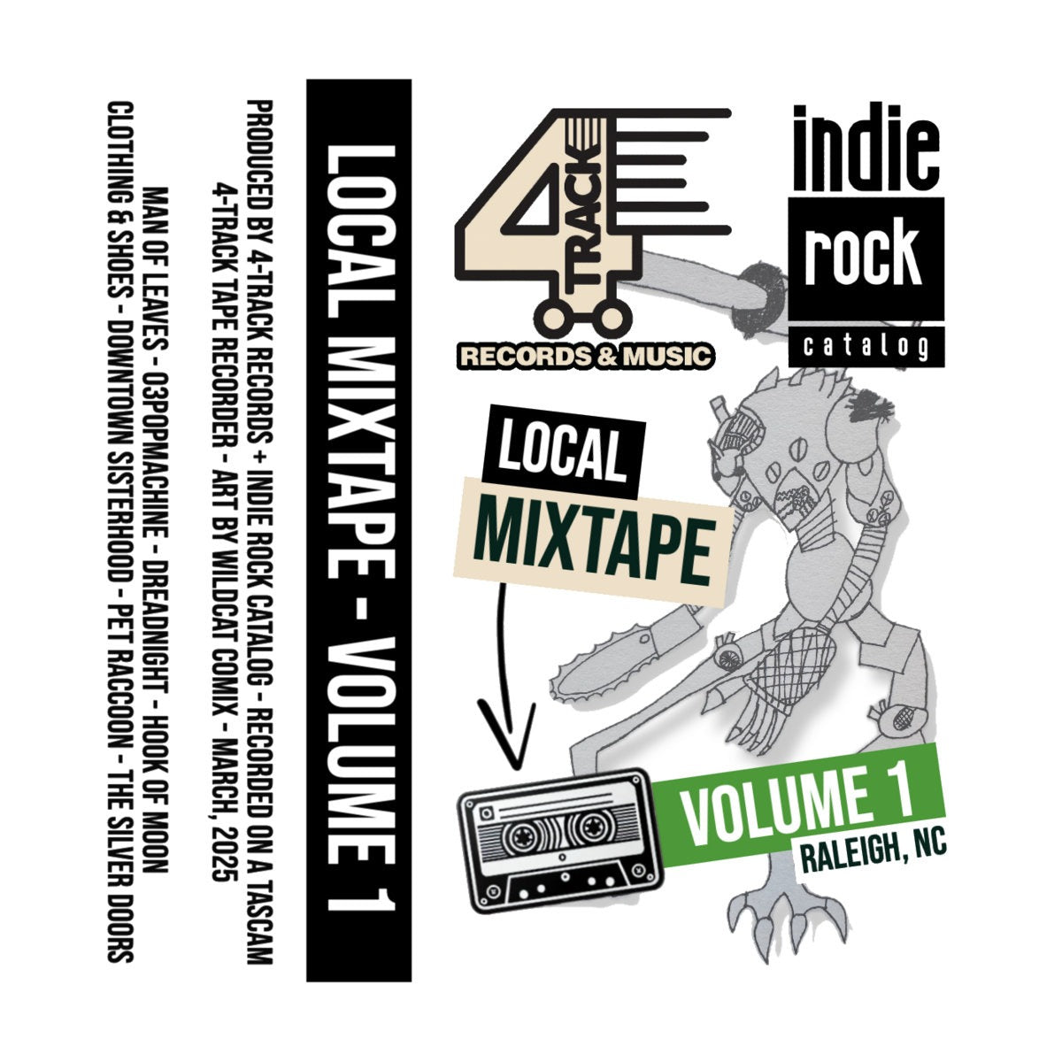 Various Indie Rock Catalog Local Mixtape Volume 1 Cassette Sorry