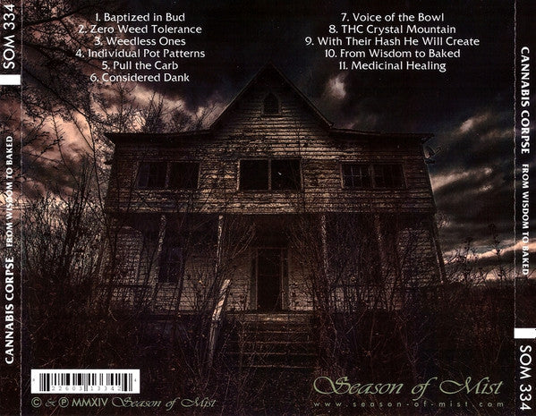 Cannabis Corpse: From Wisdom To Baked CD – Sorry State Records