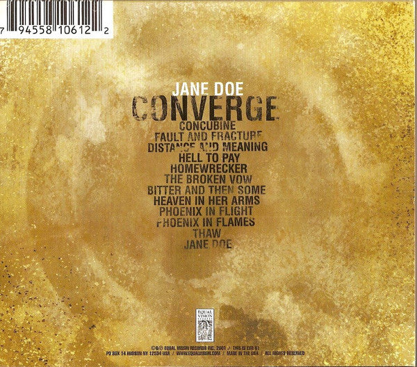 Converge: Jane Doe CD – Sorry State Records