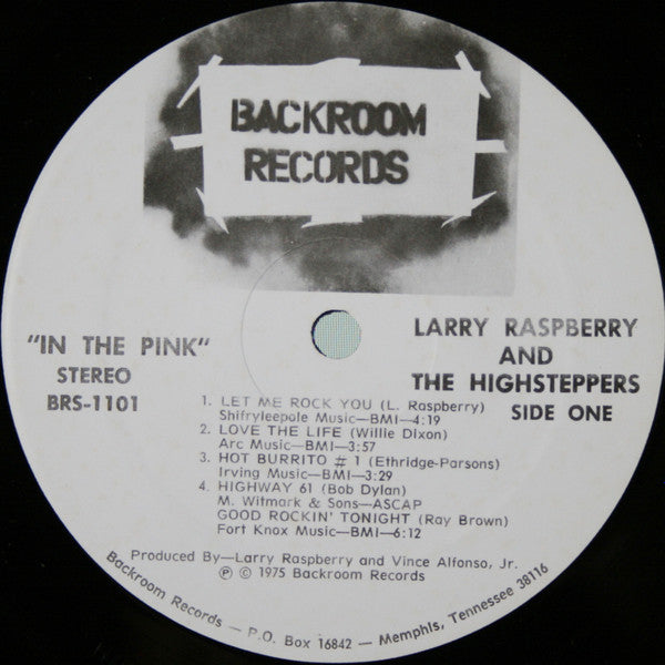 Larry Raspberry And The Highsteppers: In The Pink 12" – Sorry State Records