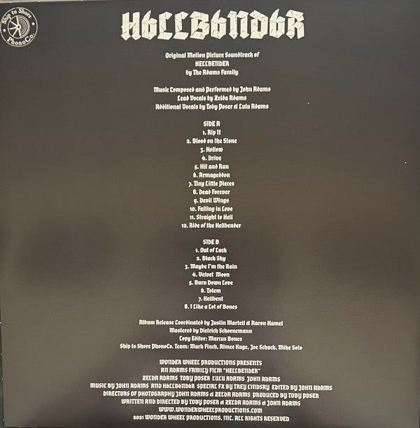 The Adams Family: Hellbender Original Motion Picture Soundtrack 12 ...