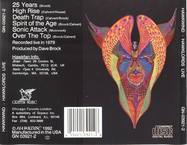 The Hawklords: Live CD – Sorry State Records