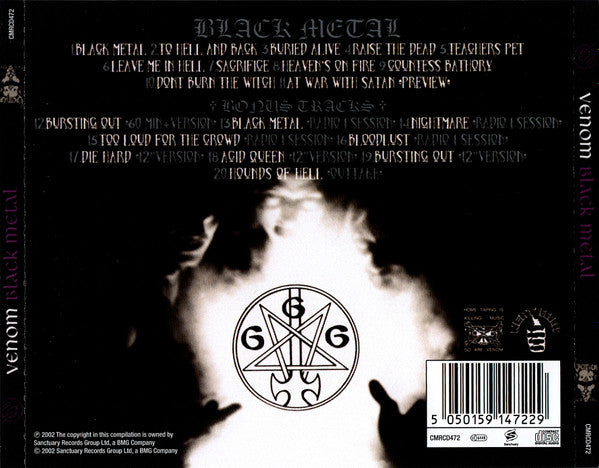 Venom: Black Metal CD – Sorry State Records
