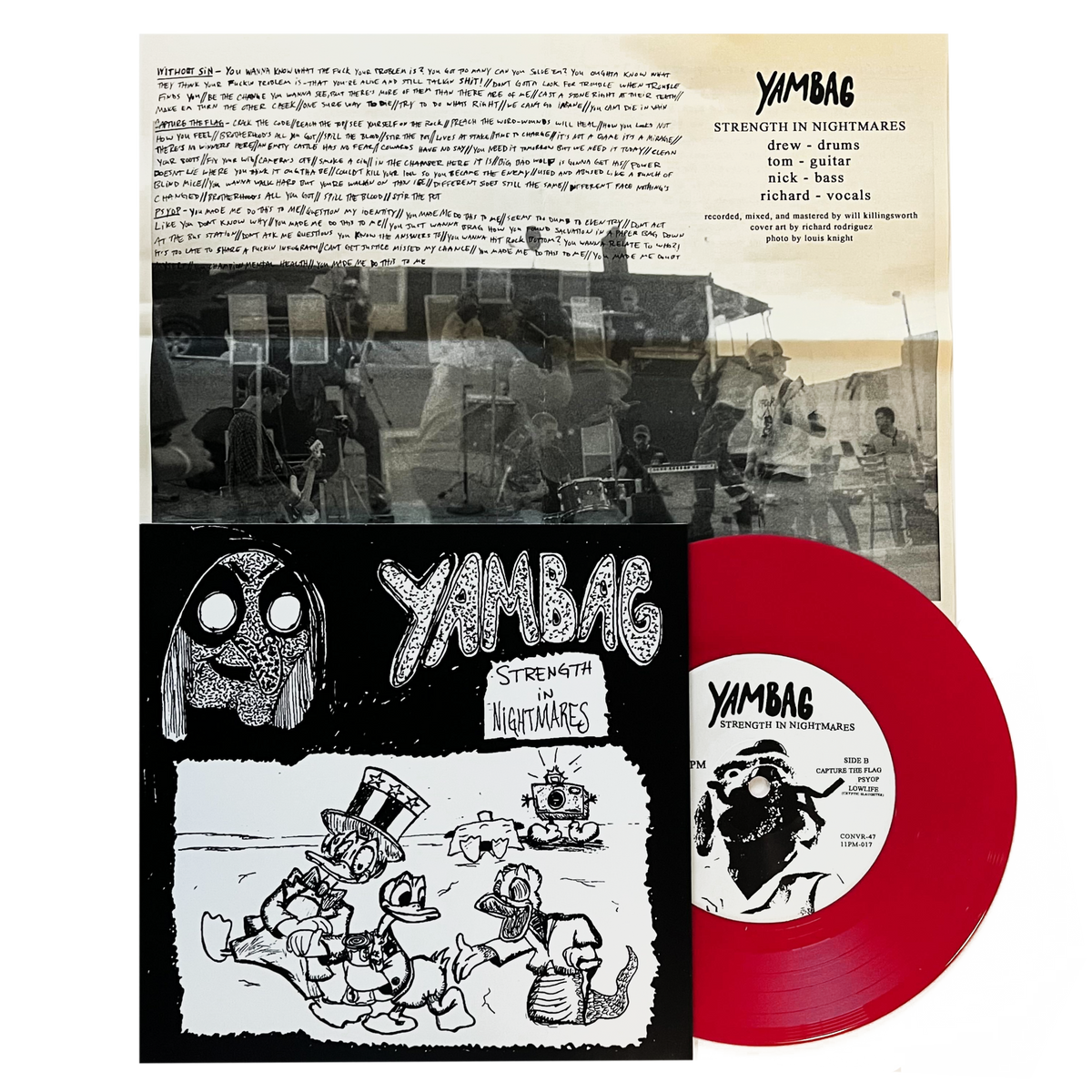 Yambag: Strength In Nightmares 7" (Red Vinyl) – Sorry State Records