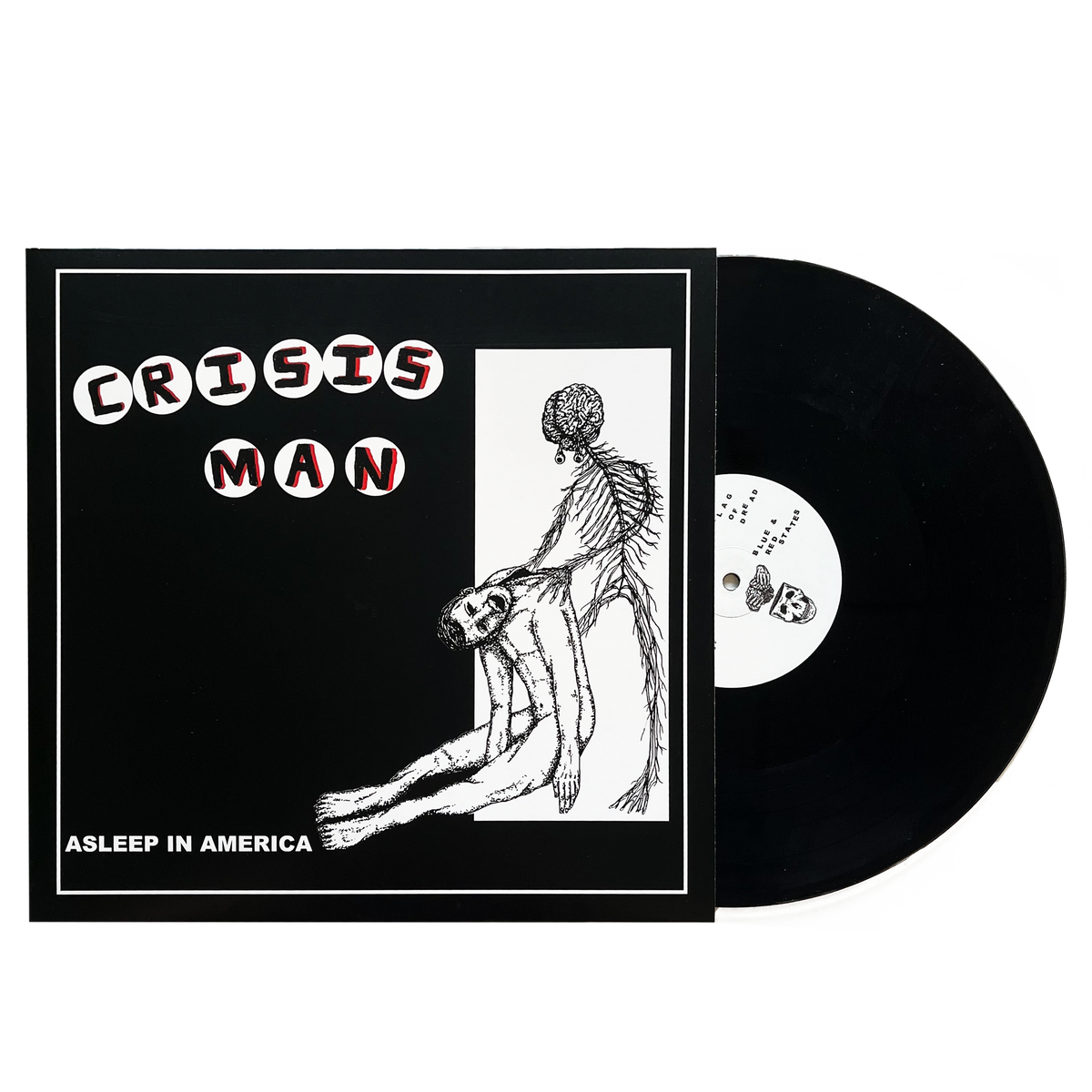 Crisis Man: Asleep in America 12" (euro pressing) – Sorry State Records