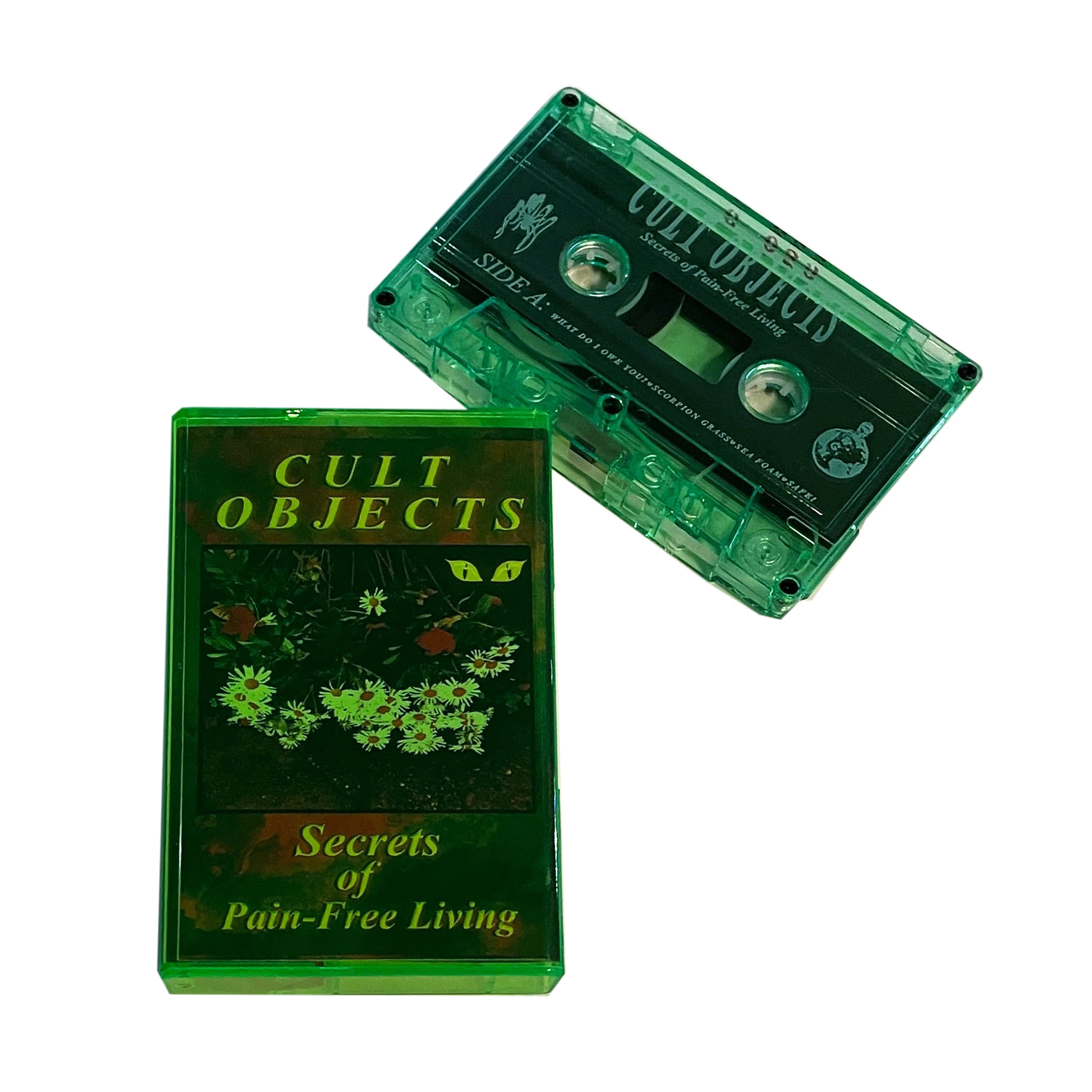 Cult Objects: Secrets of Pain-Free Living cassette – Sorry State Records